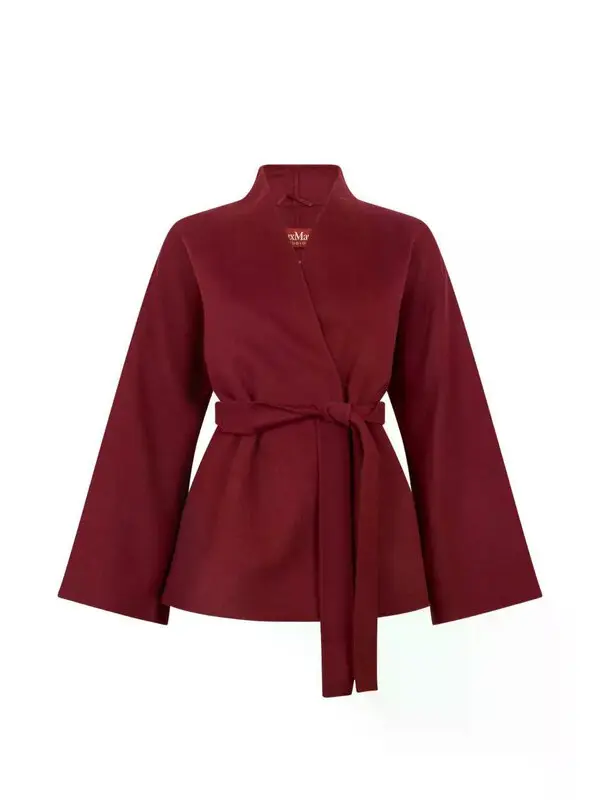 Max Mara Wool, Silk And Cashmere Coatigan - Red