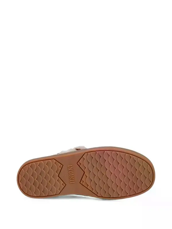 Inuikii Shearling-trim Cow-print Loafers