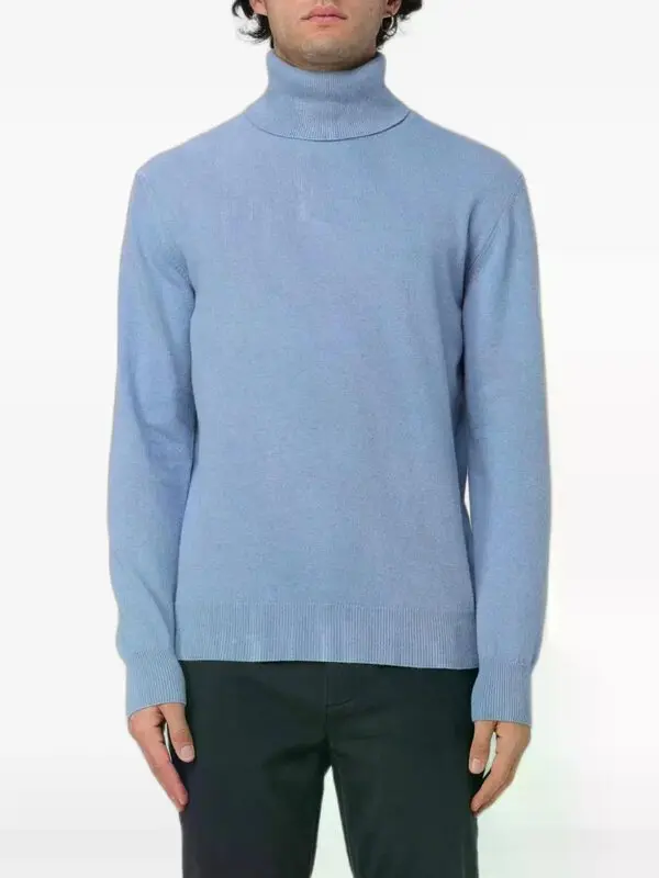 XC Roll-neck Sweater - Blue