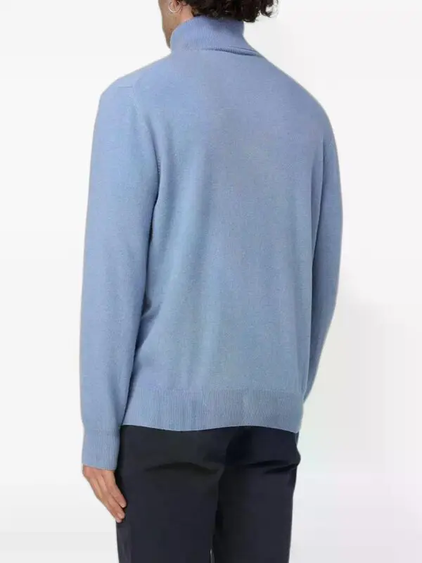 XC Roll-neck Sweater - Blue