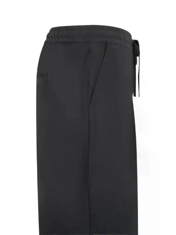 Fear Of God Silk-blend Pleat-front Drawstring Pants - Black