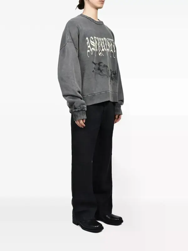 ASKYURSELF Goth Logo-print Sweater