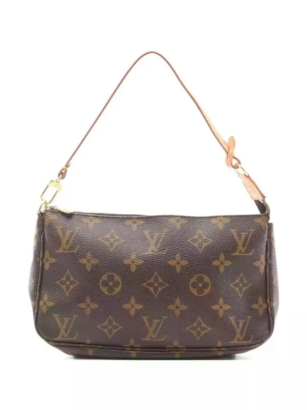 LOUIS VUITTON Monogram Canvas Pochette Accessoires Tote Bag - Brown