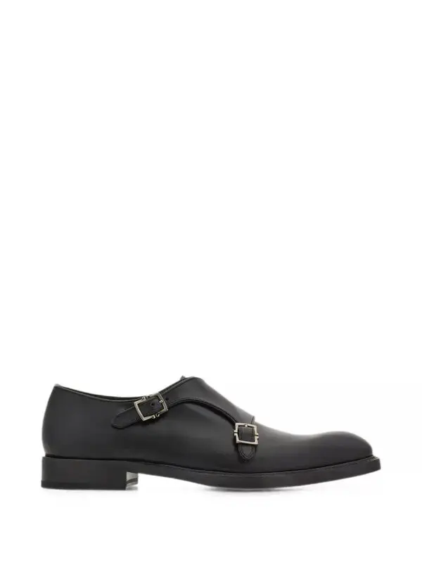 FERRAGAMO Calfskin Double Monkstrap Shoes