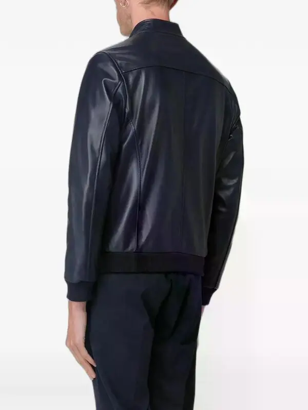 XC Leather Bomber Jacket