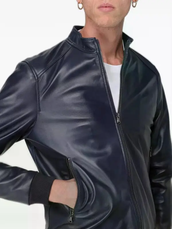 XC Leather Bomber Jacket