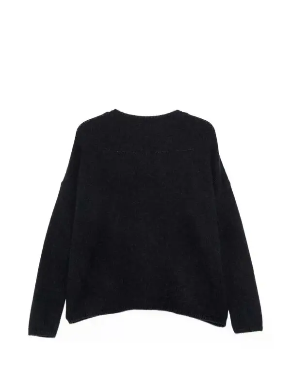 Apuntob Fine-knit Drop-shoulder Sweater