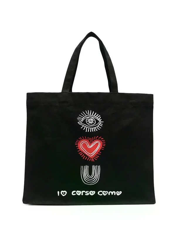 10 CORSO COMO Printed Canvas Tote Bag
