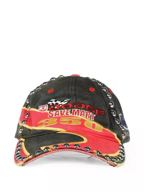 JOSHUA J. Metal Face Crust Adjustable-strap Baseball Cap