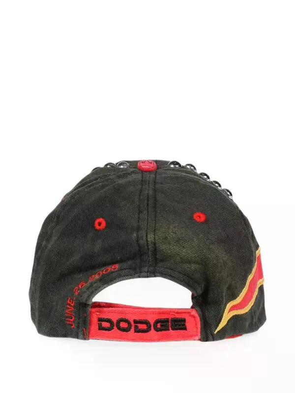 JOSHUA J. Metal Face Crust Adjustable-strap Baseball Cap