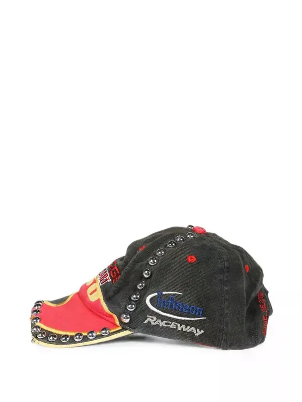JOSHUA J. Metal Face Crust Adjustable-strap Baseball Cap