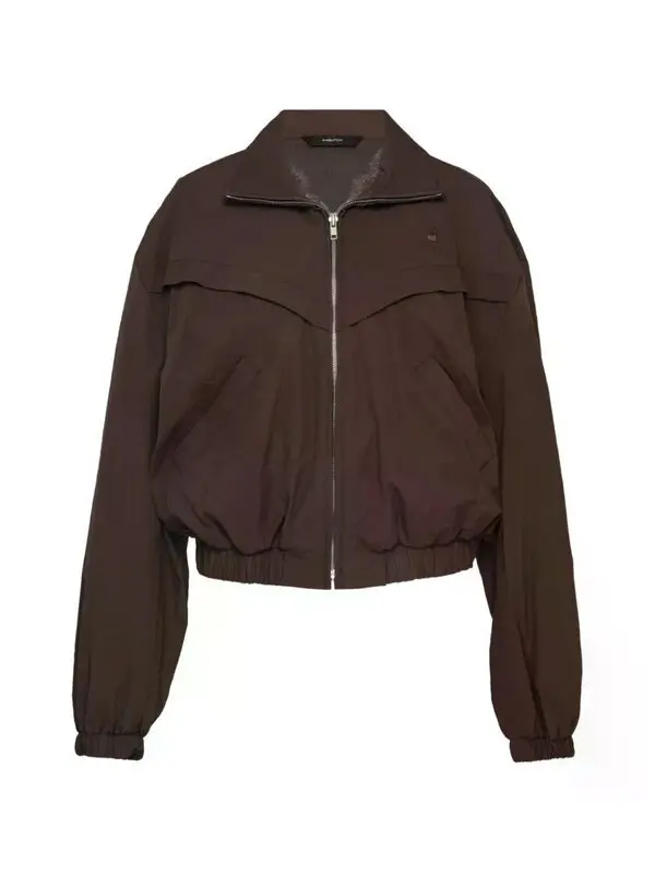 PUSHBUTTON Lace-panelled Bomber Jacket