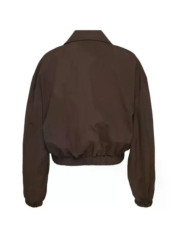 PUSHBUTTON Lace-panelled Bomber Jacket