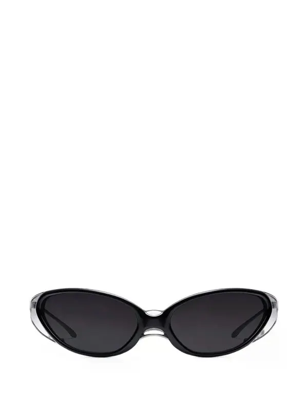 GENTLE MONSTER Noiz Veil Wraparound Sunglasses - Black