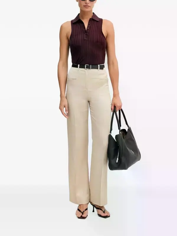 Sisley Pressed-crease Straight-leg Trousers