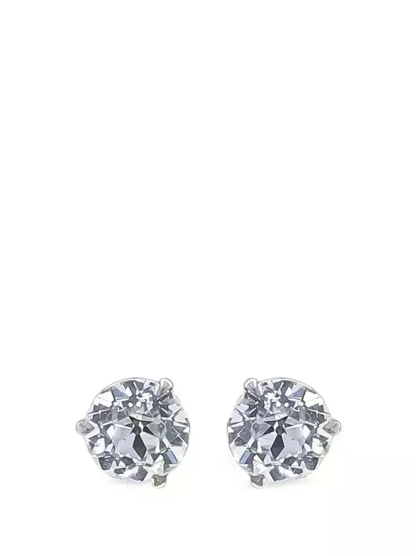 WITH LOVE Lab-grown Diamond Martini Stud Earrings - Silver