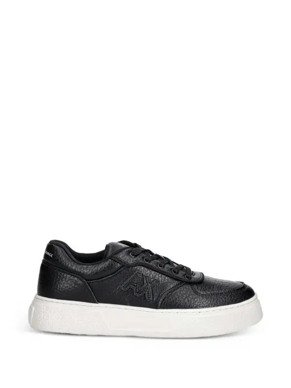 Armani Exchange Pebbled Sneakers - Black