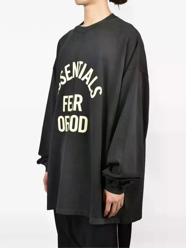 ESSENTIALS Logo-print Long-sleeve T-shirt
