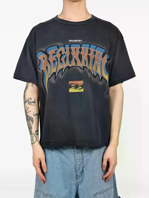 JUN/NAKAYAMA Graphic-print Box-fit T-shirt