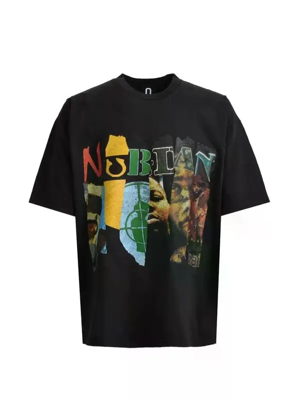 NUBIAN Graphic-print Washed T-shirt