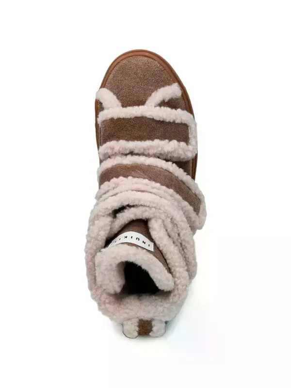 Inuikii Shearling-trim Touch-strap Sneakers