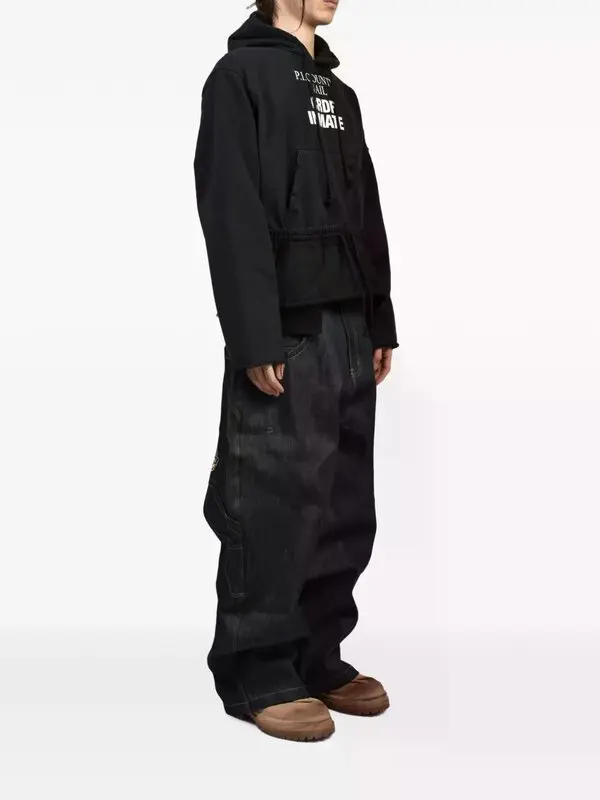 PROTOCOL INDEX Distressed Hybrid Hoodie
