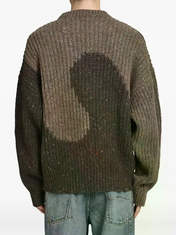 ERL Swirl Rib-knit Sweater