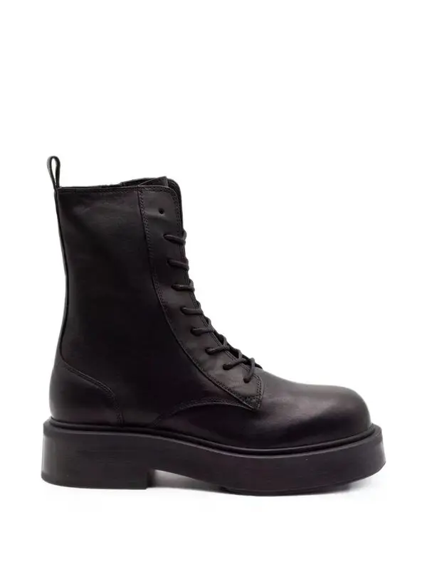 VIC MATIE Leather Lace-up Platform Boots