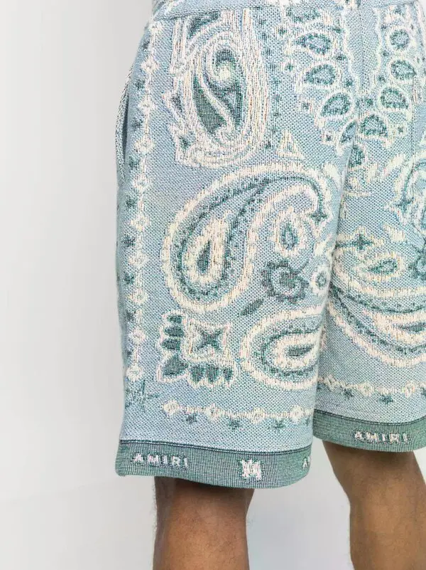 Amiri Paisley-embroidered Shorts