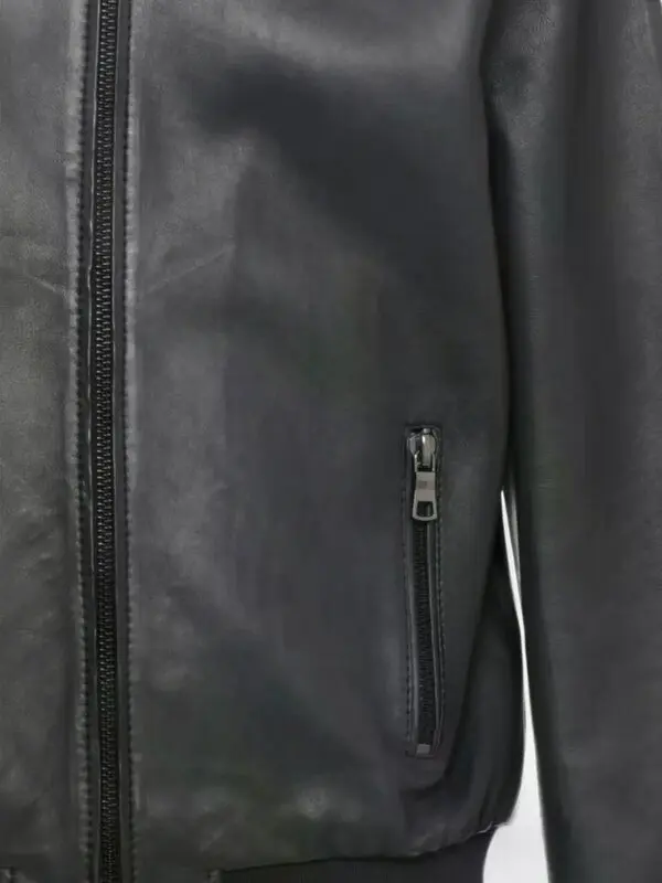 THE JACK LEATHERS Derek Zip-up Leather Jacket