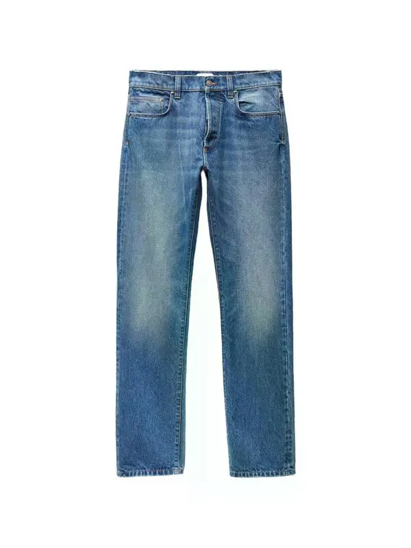Versace Cotton Denim Straight Jeans