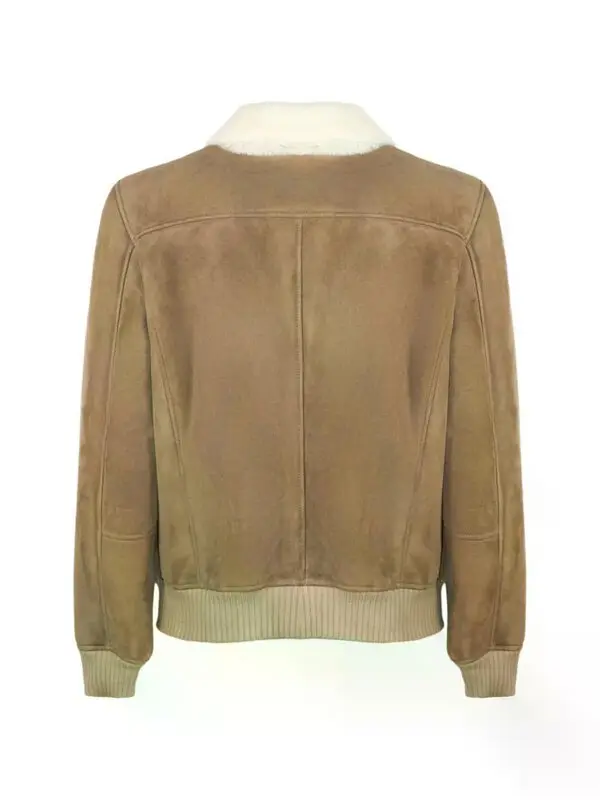 VOLFAGLI FIRENZE Big Ben Fur-collar Suede Jacket