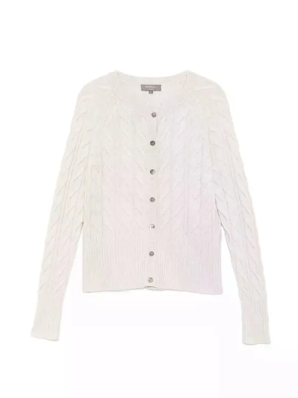 N.peal Myla Cable-knit Cardigan
