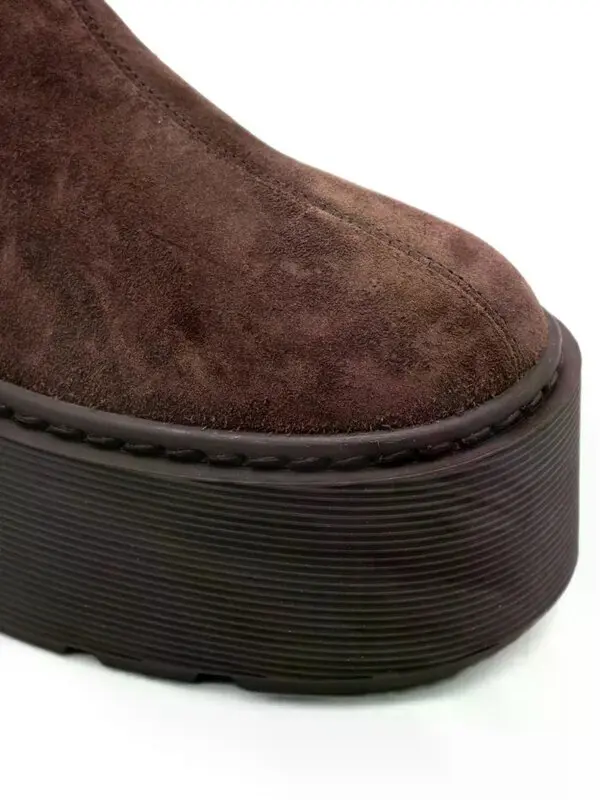 VIC MATIE Suede Wedge Ankle Boots