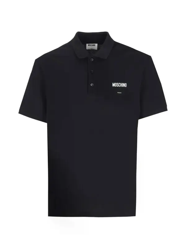 Moschino Logo-print Cotton Polo Shirt