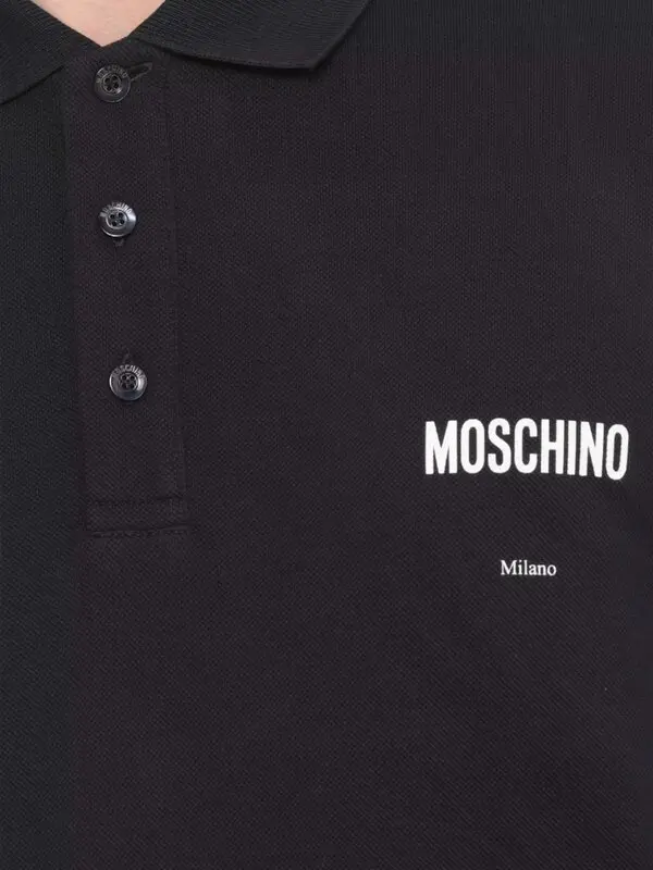 Moschino Logo-print Cotton Polo Shirt