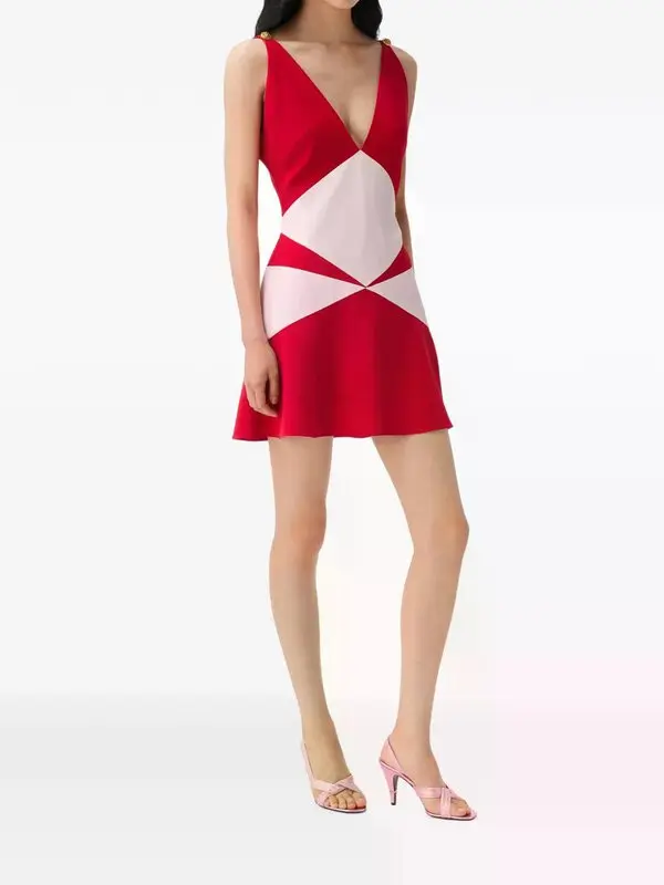 Versace Envers-satin Mini Dress
