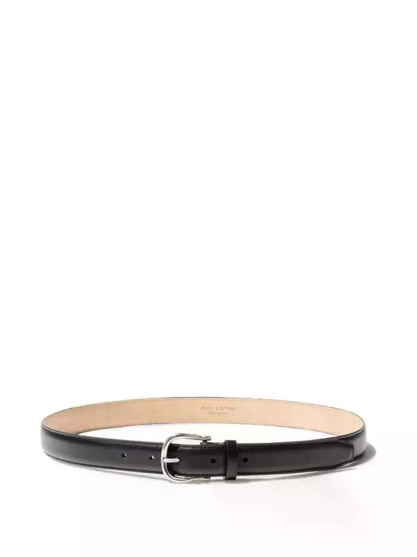 NILI LOTAN Amelia Buckle-fastening Leather Belt - Black