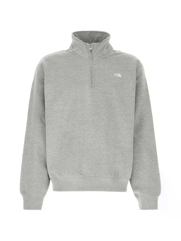 The North Face Essential Simple Dome Relaxed Half Zip Sweatshirt - Grey