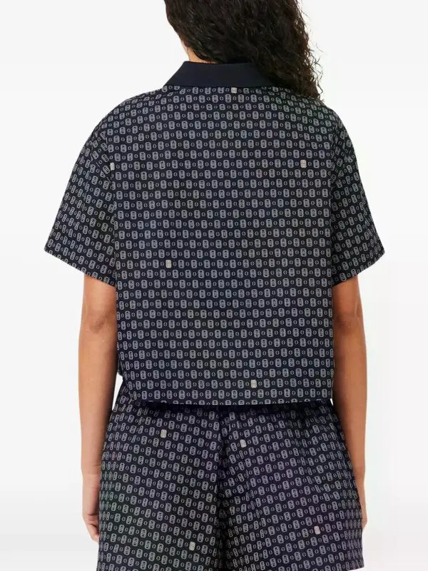 Lacoste Oversized Tennis-print Polo