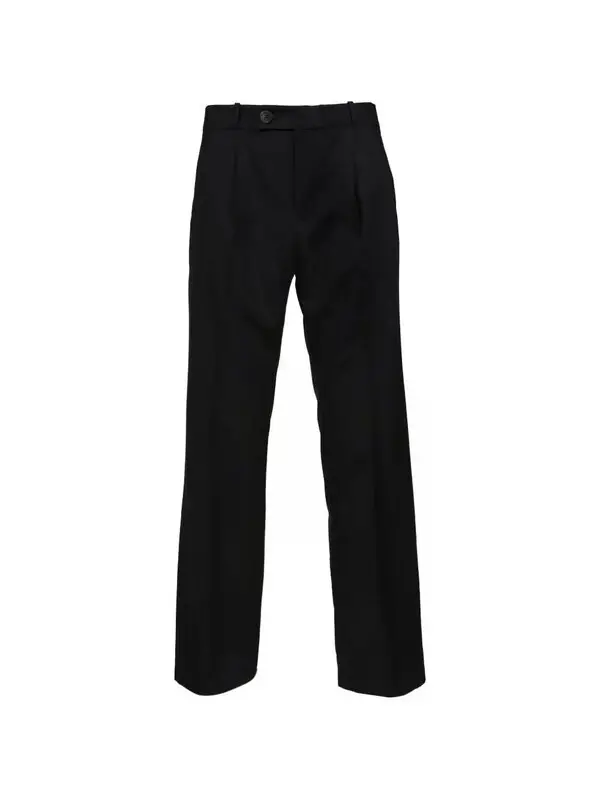 ERNEST W. BAKER Pleated Straight-fit Trousers