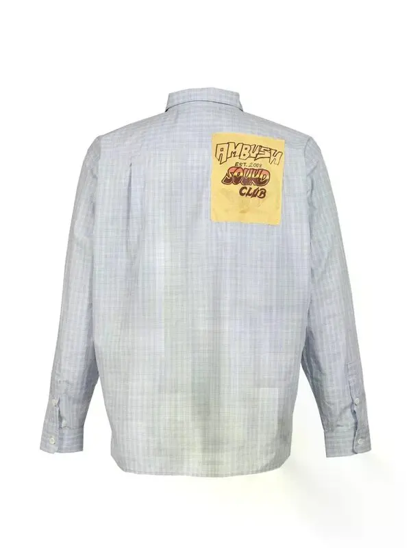 AMBUSH Patch-detail Checked Long-sleeved Shirt