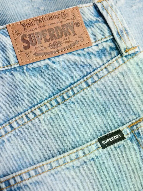 Superdry Distressed Denim Mini Shorts