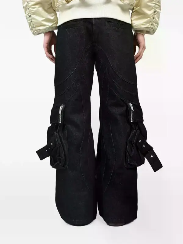 NO/FAITH STUDIOS Cargo-pocket Wide-leg Jeans