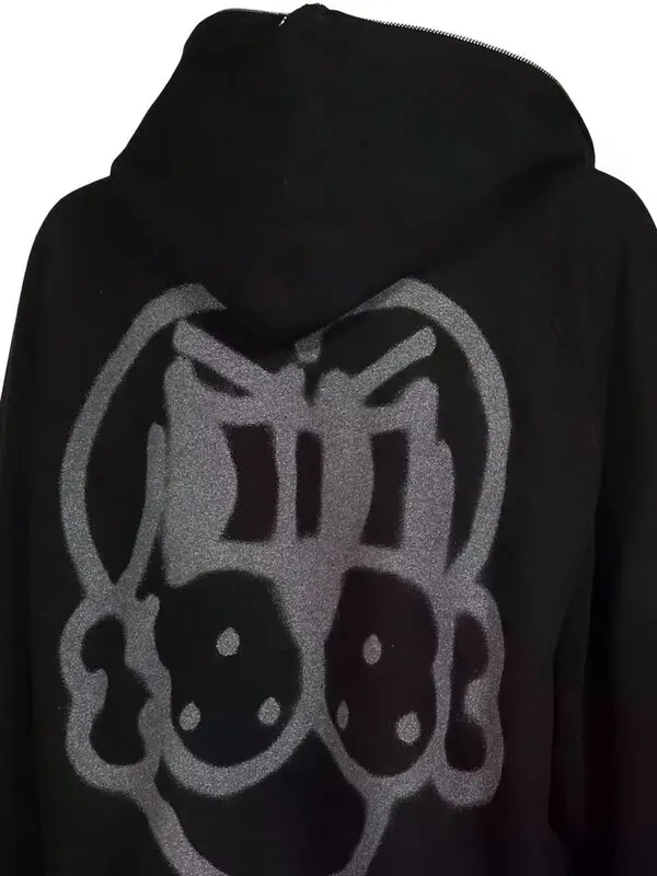 CHITO Graphic-print Zip-up Hoodie