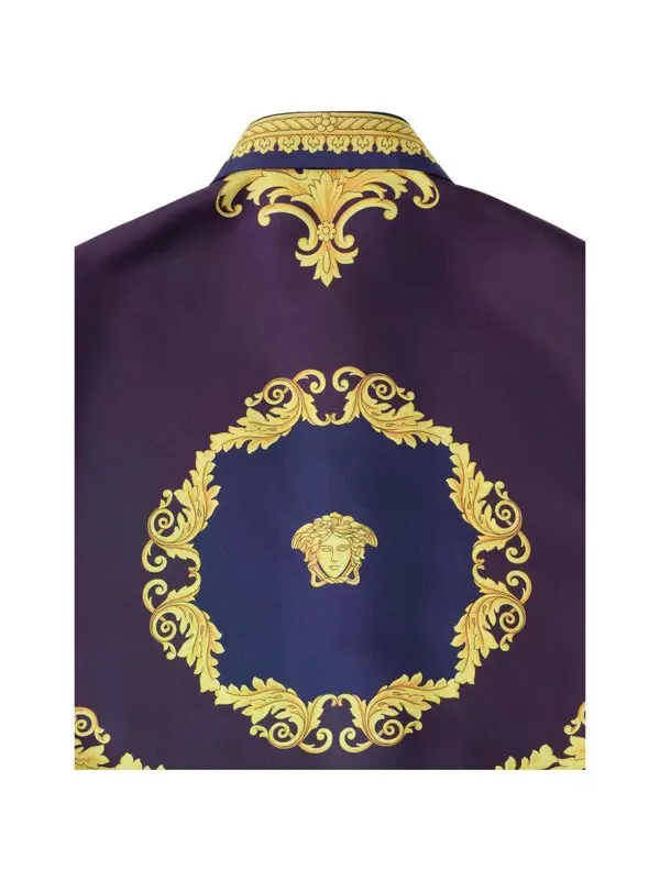 Versace Printed Silk Twill Mini Dress