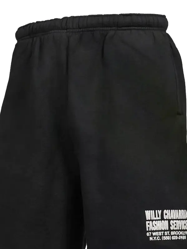 WILLY CHAVARRIA Buffalo Logo-print Shorts