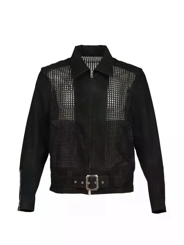 BLACK MEANS Belted Mesh Jacket