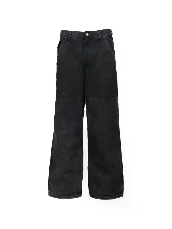 N.HOOLYWOOD Bleached Knee-patch Trousers