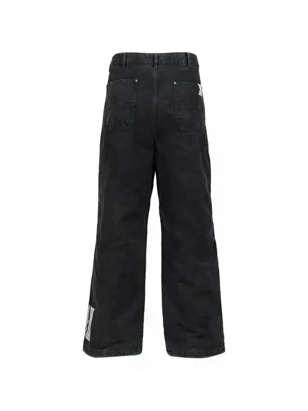 N.HOOLYWOOD Bleached Knee-patch Trousers